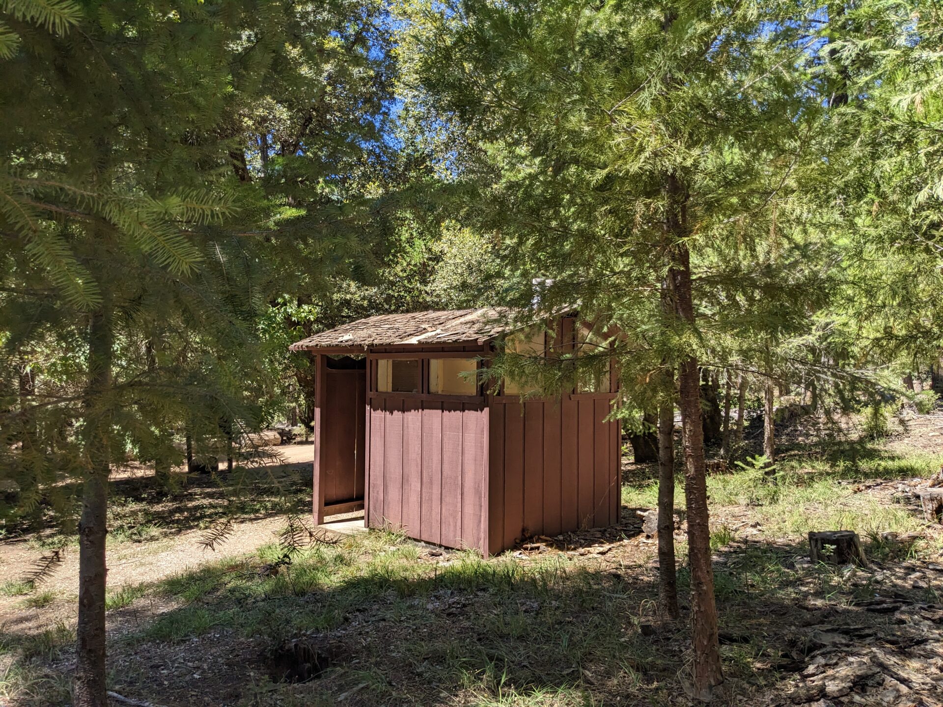 Vault Toilet at the Golden Quartz Picnic Site • SYRCL